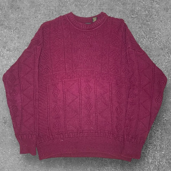 Sweaters | Structure Red Knit Sweater | Poshmark